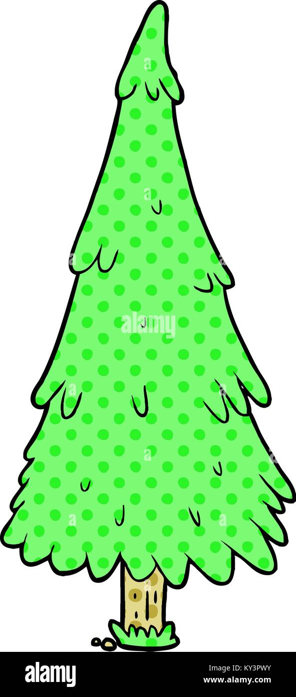 cartoon christmas tree Stock Vector Image & Art - Alamy