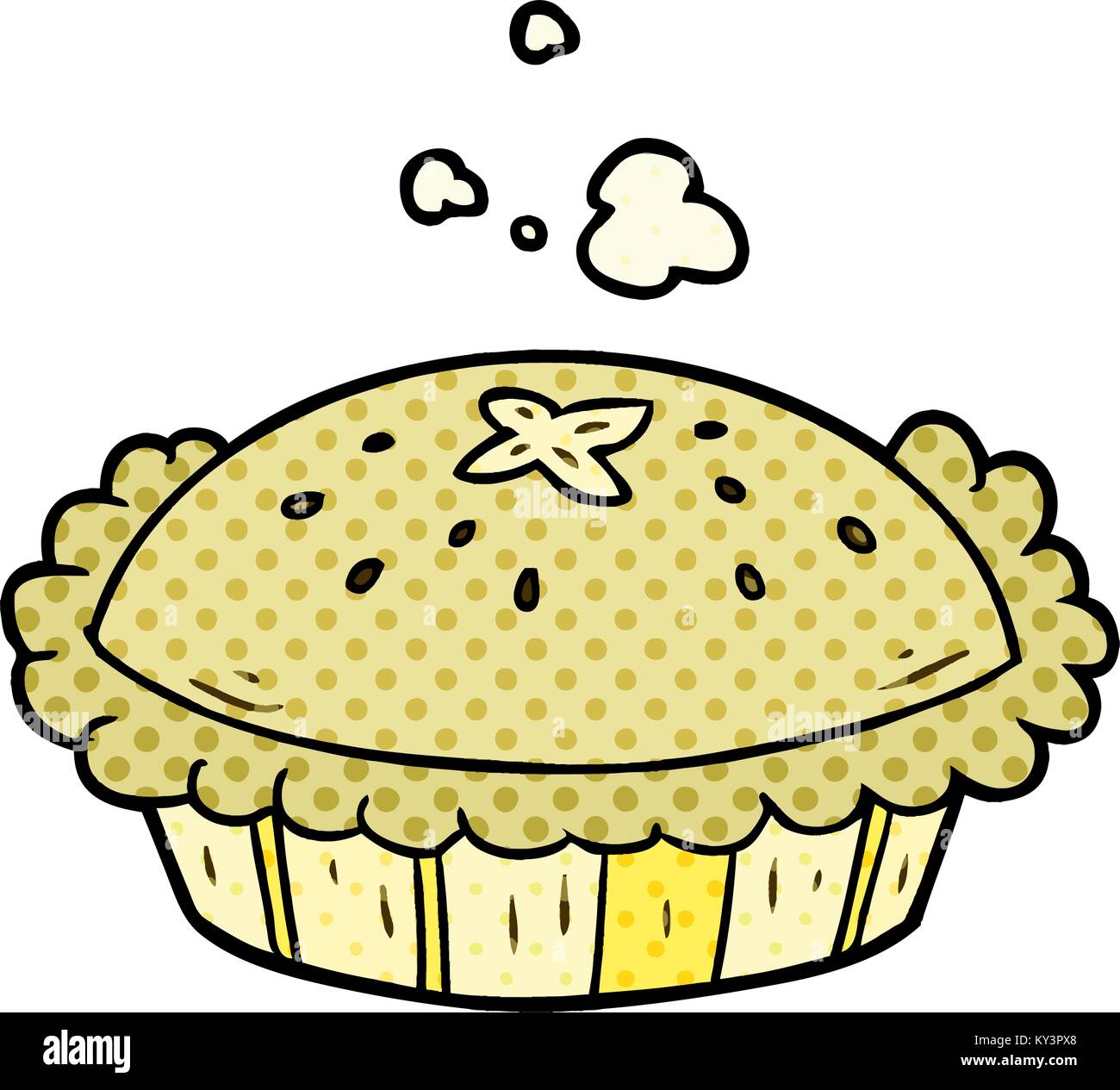 hot cartoon pie fresh out of the oven Stock Vector Image & Art - Alamy