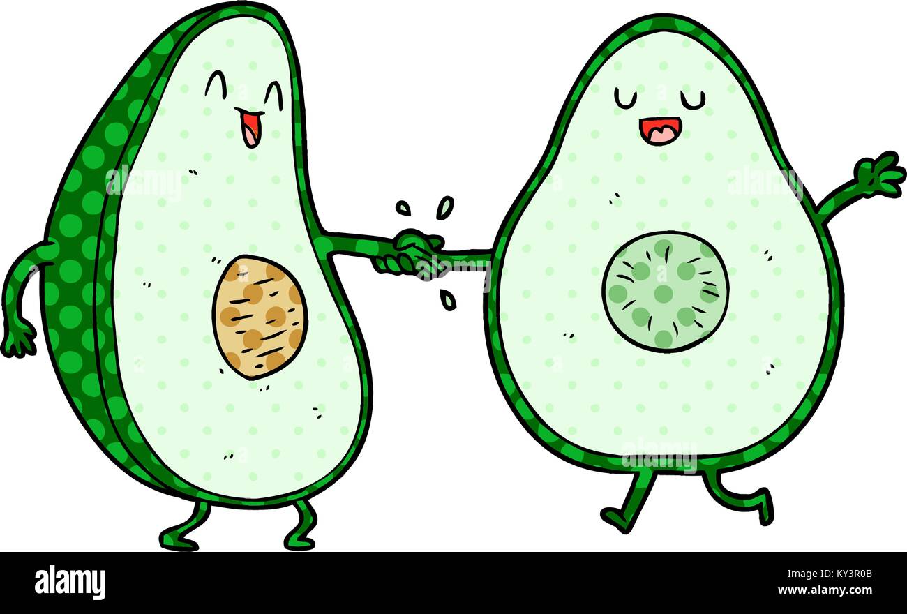 cartoon dancing avocados Stock Vector Image & Art - Alamy