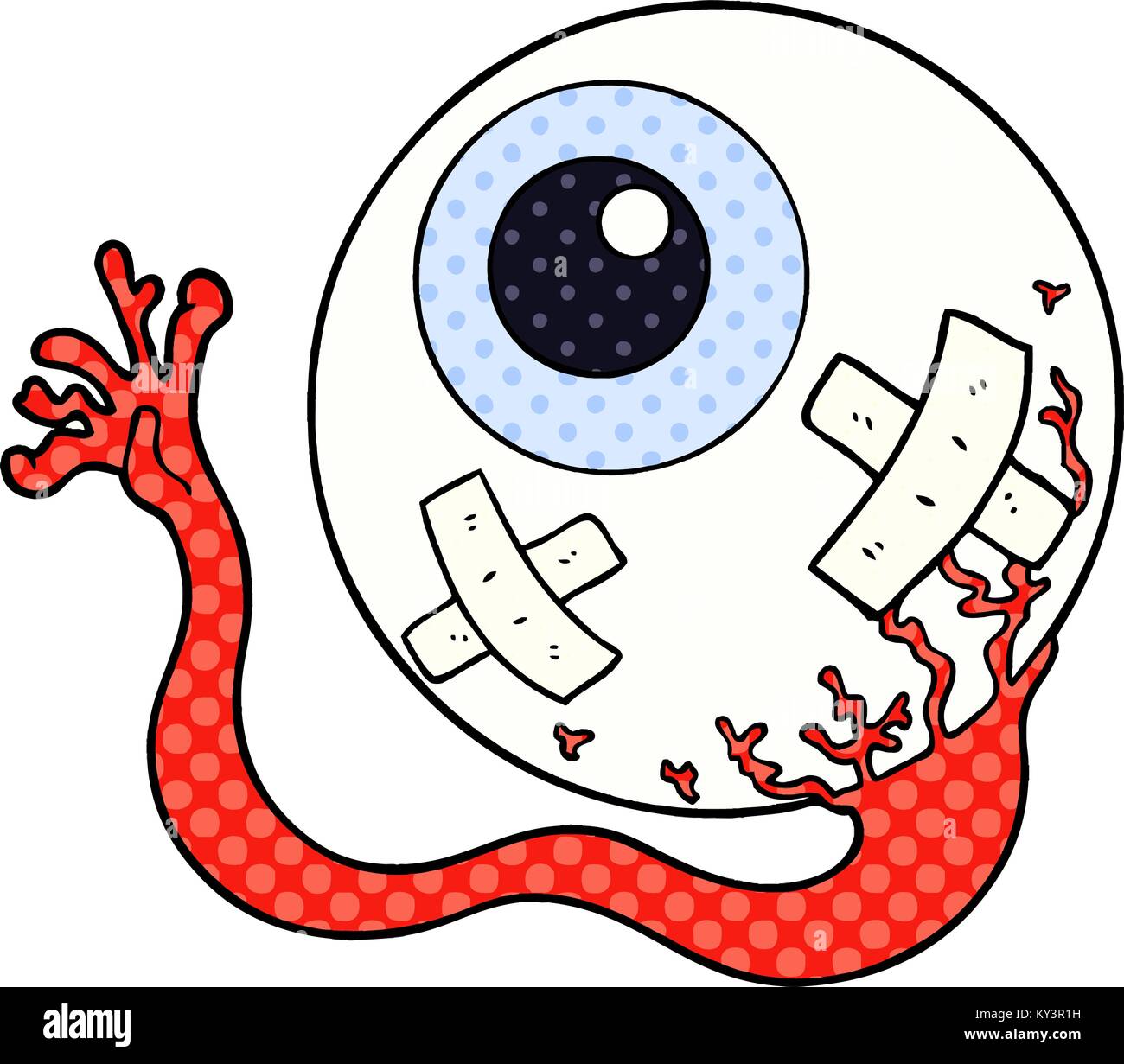 cartoon injured eyeball Stock Vector Image & Art - Alamy