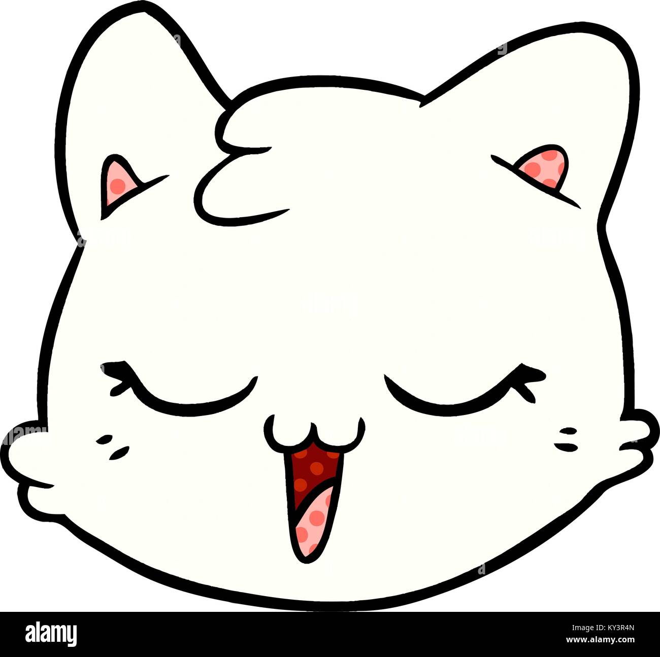 cartoon cat face Stock Vector Image & Art - Alamy