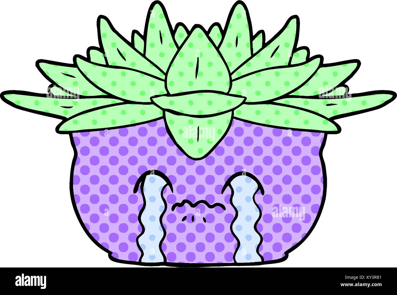 cartoon crying house plant Stock Vector Image & Art - Alamy