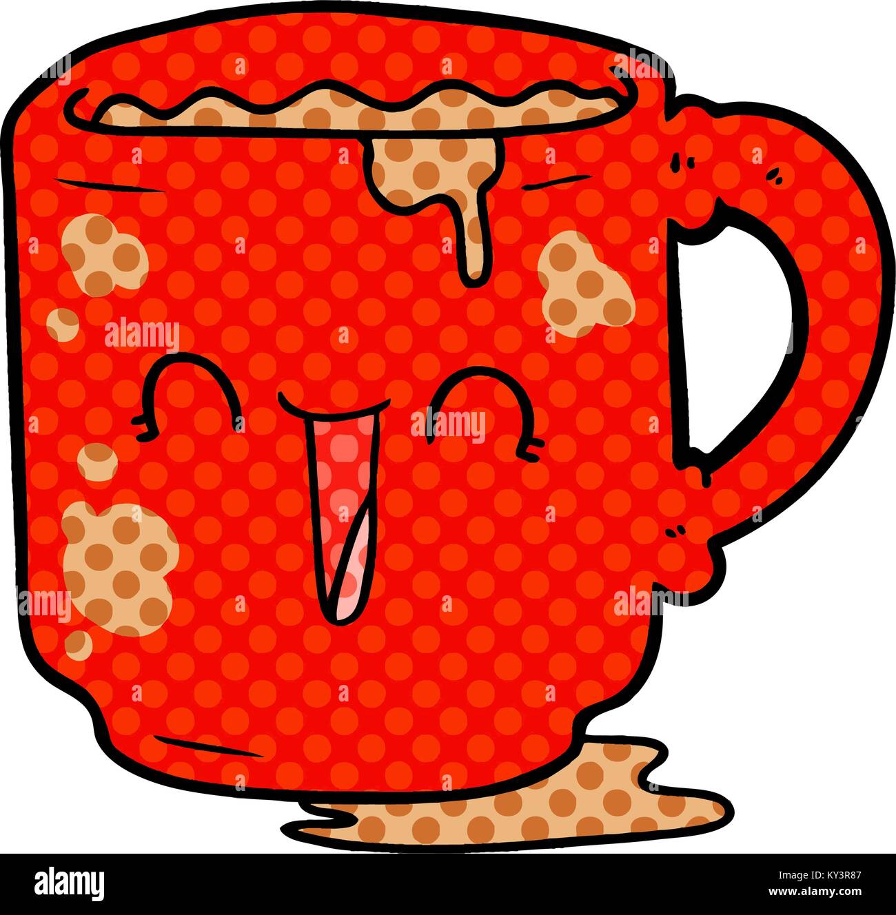 cartoon dirty office mug Stock Vector Image & Art - Alamy