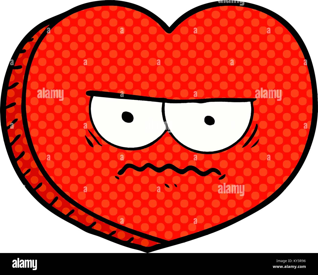 cartoon angry heart Stock Vector Image & Art - Alamy