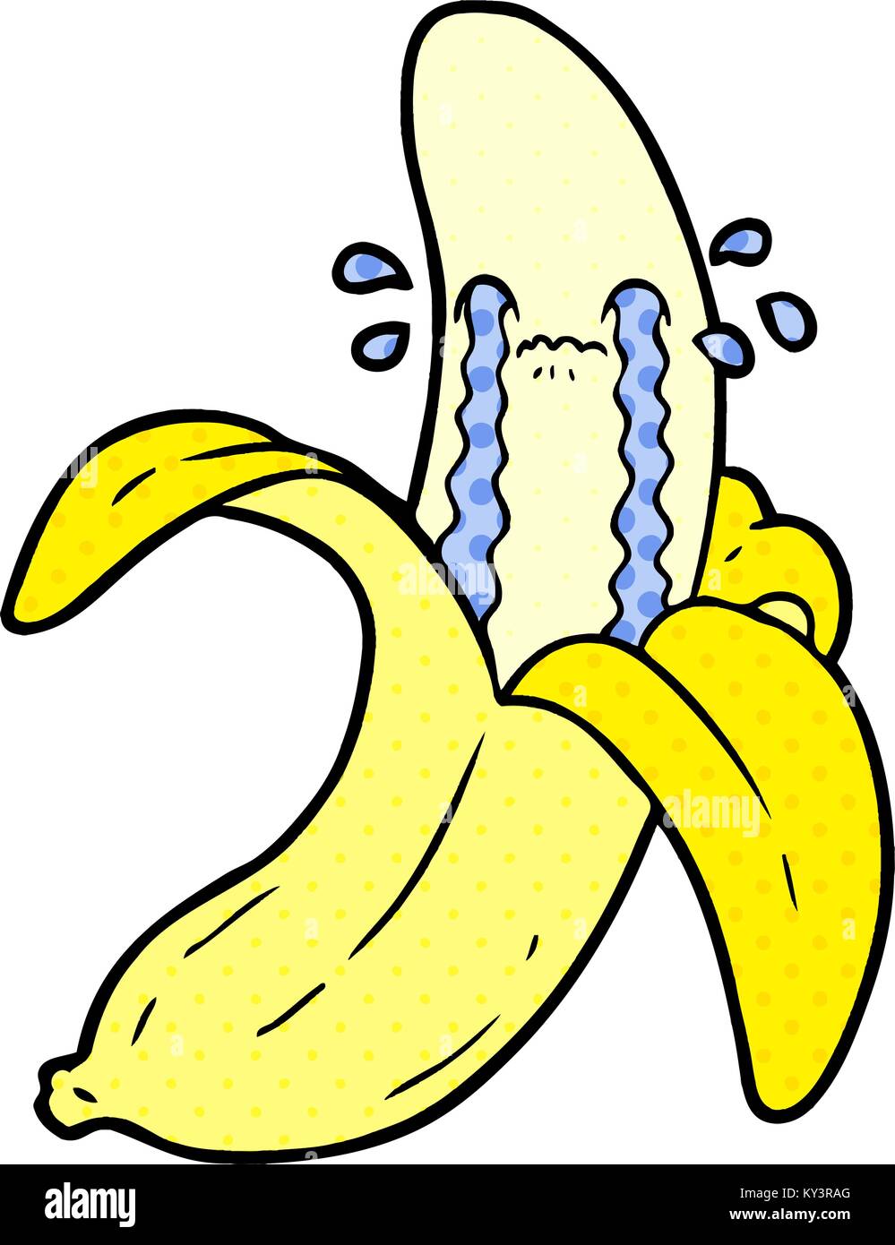 cartoon crying banana Stock Vector Image & Art - Alamy