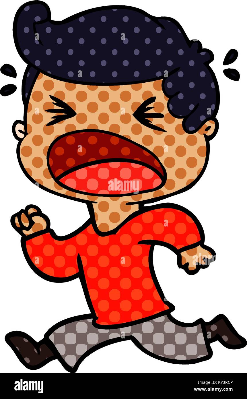 cartoon shouting man Stock Vector Image & Art - Alamy