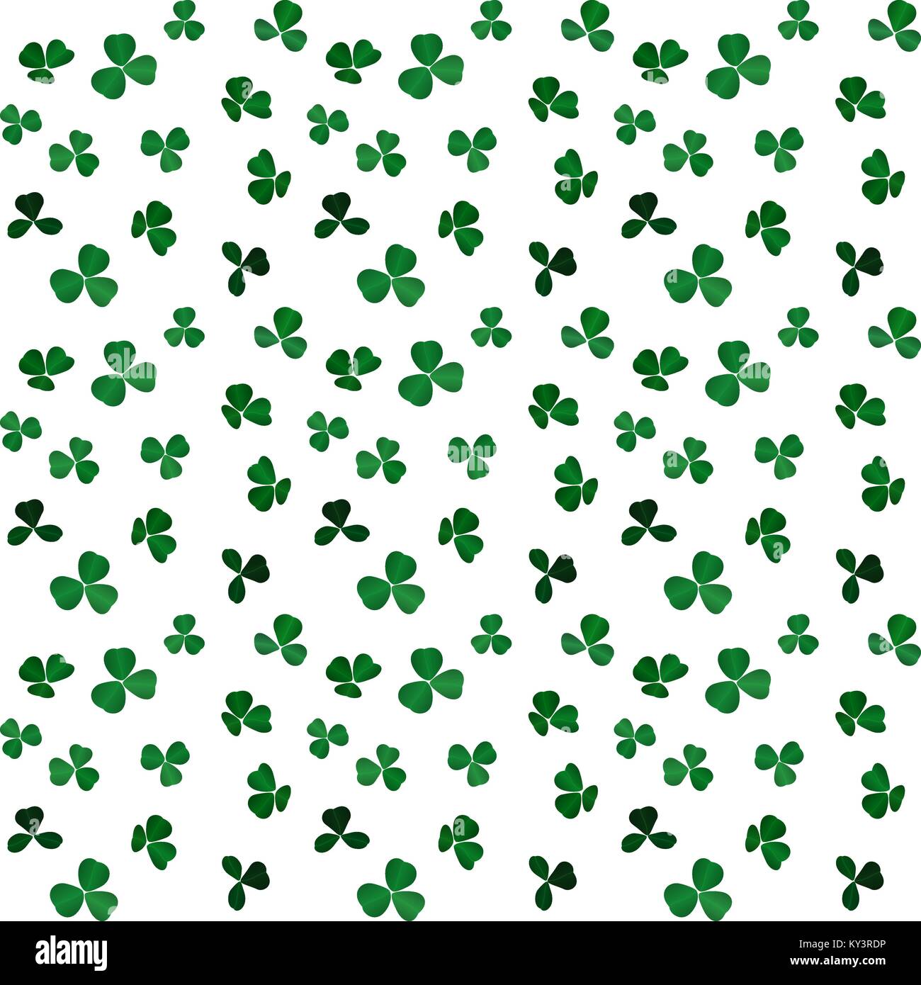 Naturalistic colorful Seamless pattern of green clover. Vector ...