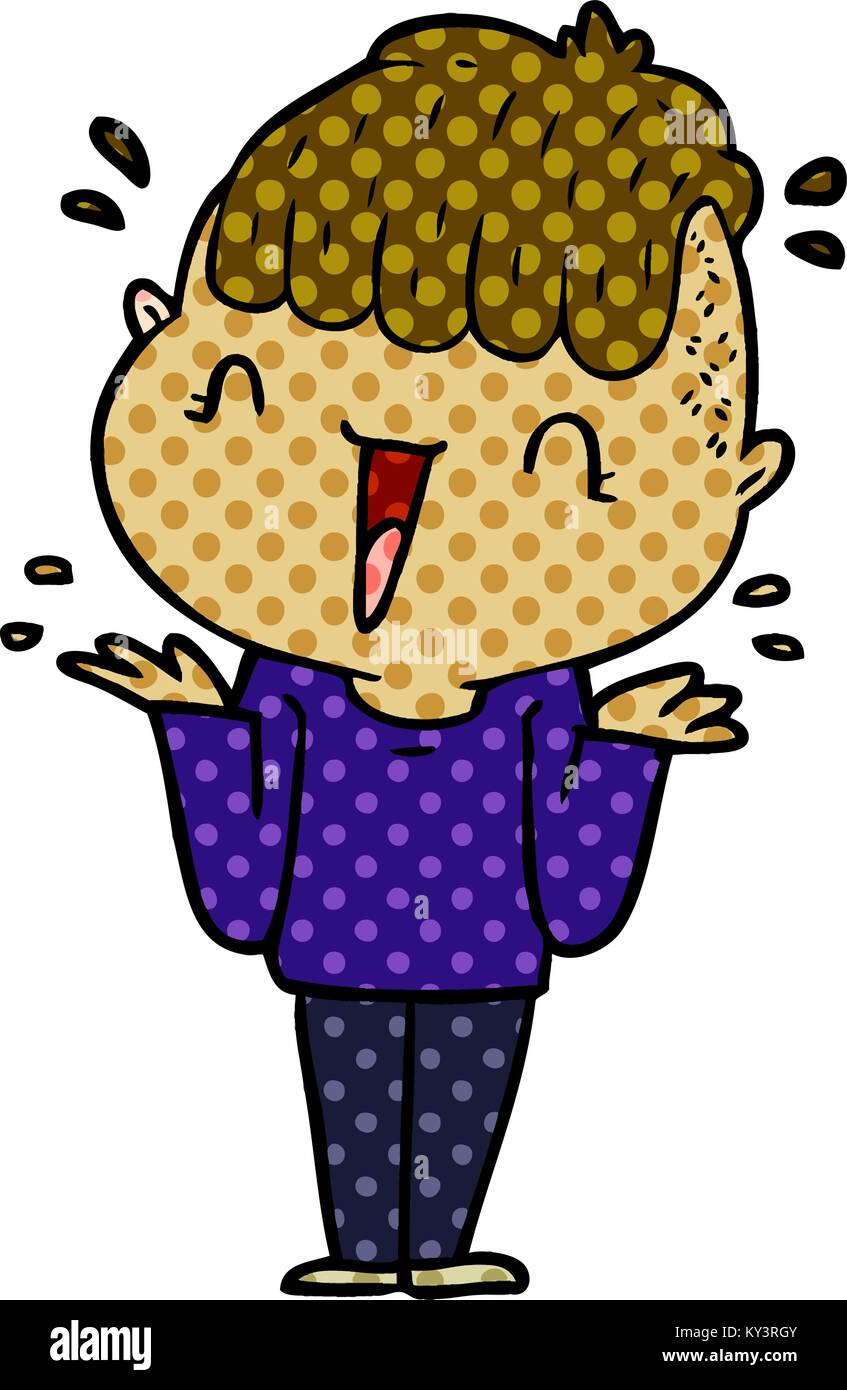 cartoon happy boy surprised Stock Vector Image & Art - Alamy