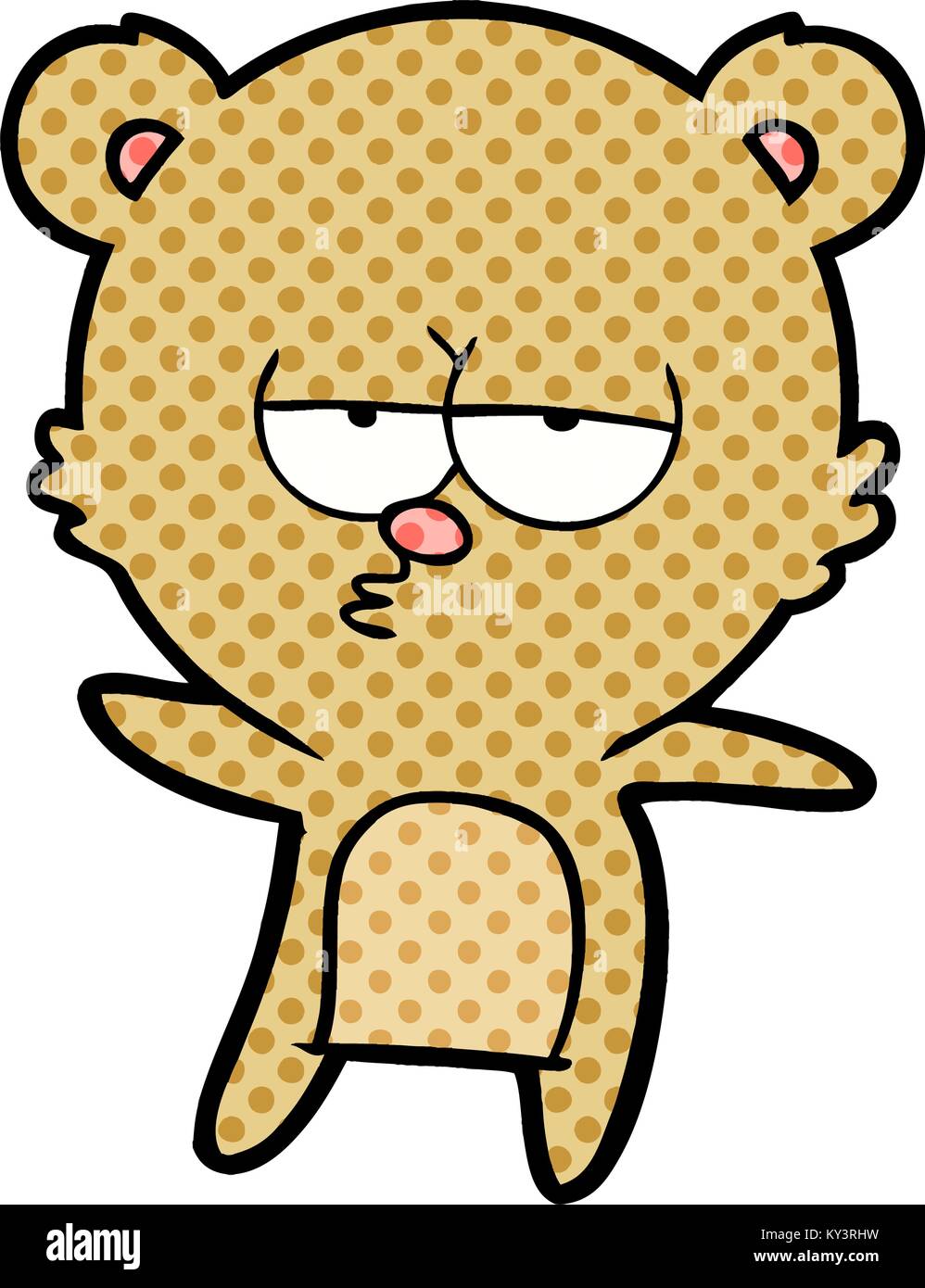 bored bear cartoon Stock Vector Image & Art - Alamy