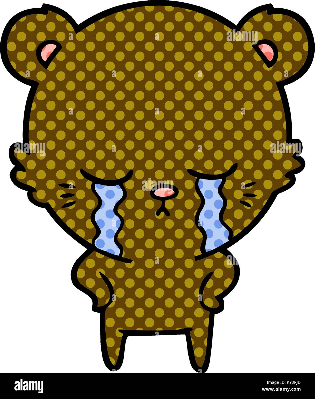 crying cartoon bear Stock Vector Image & Art - Alamy