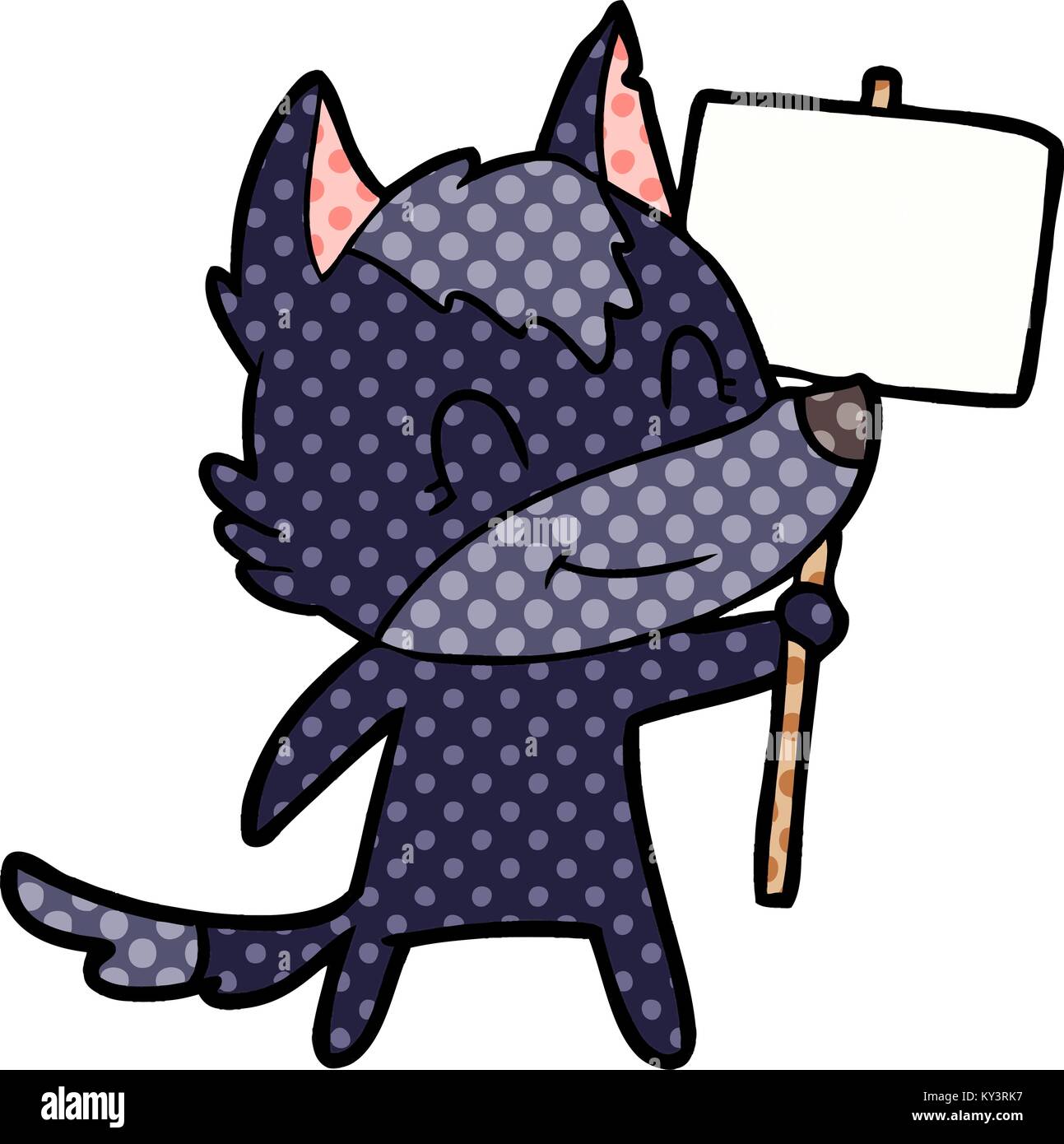 friendly cartoon wolf Stock Vector Image & Art - Alamy