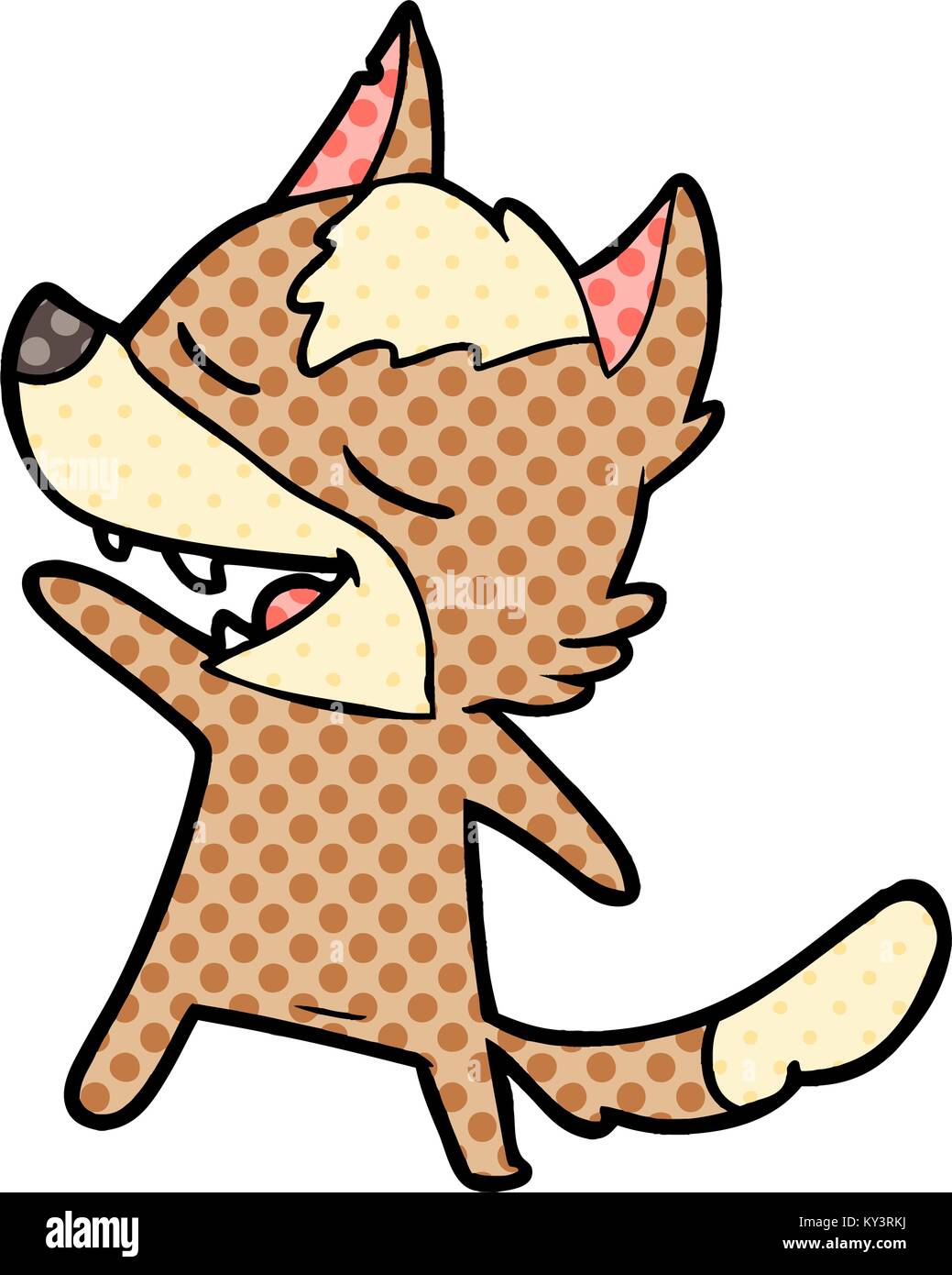 cartoon wolf laughing Stock Vector Image & Art - Alamy