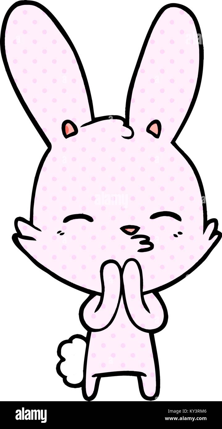 curious bunny cartoon Stock Vector Image & Art - Alamy