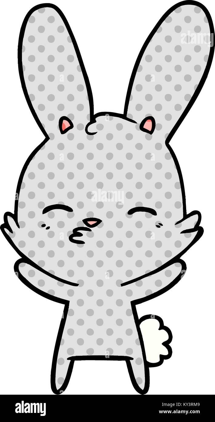 curious bunny cartoon Stock Vector Image & Art - Alamy