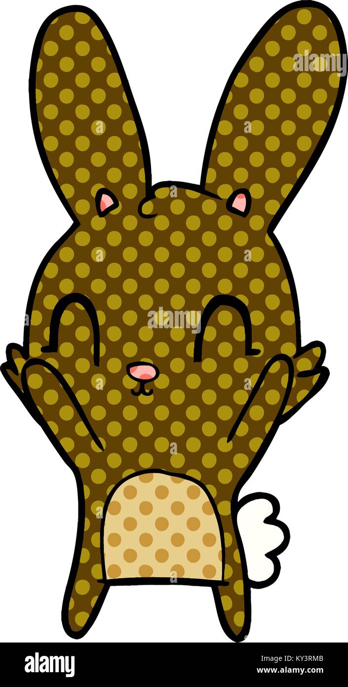 cute cartoon rabbit Stock Vector Image & Art - Alamy