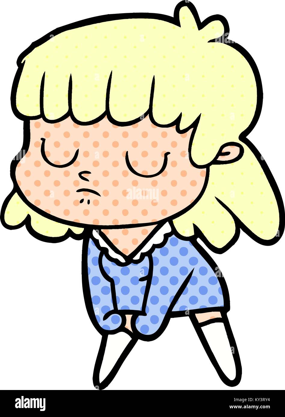 cartoon indifferent woman Stock Vector Image & Art - Alamy