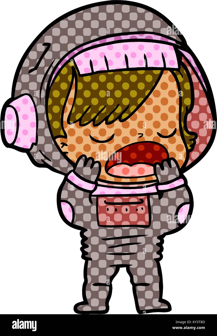 cartoon talking astronaut yawning Stock Vector Image & Art - Alamy
