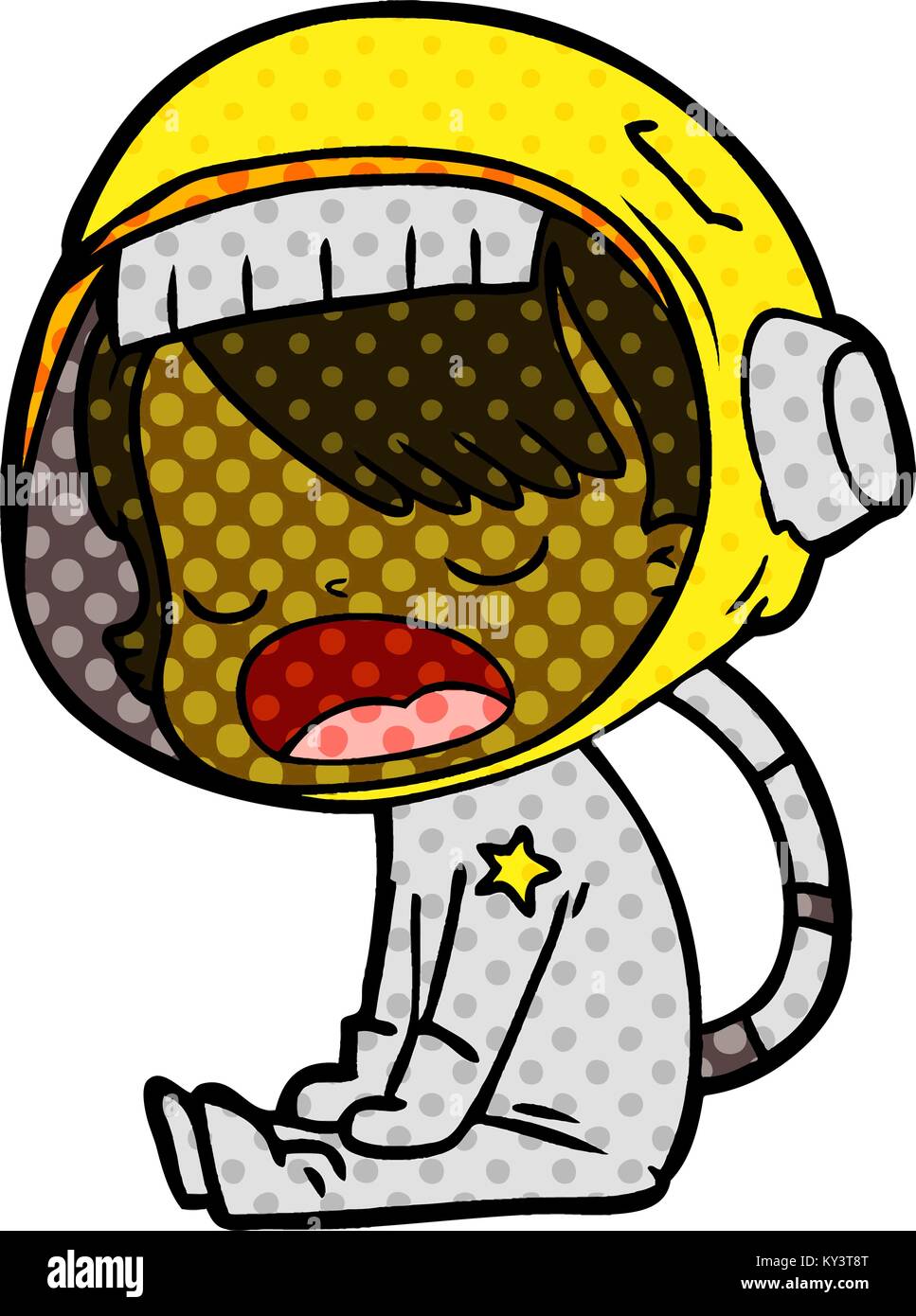 cartoon talking astronaut Stock Vector Image & Art - Alamy