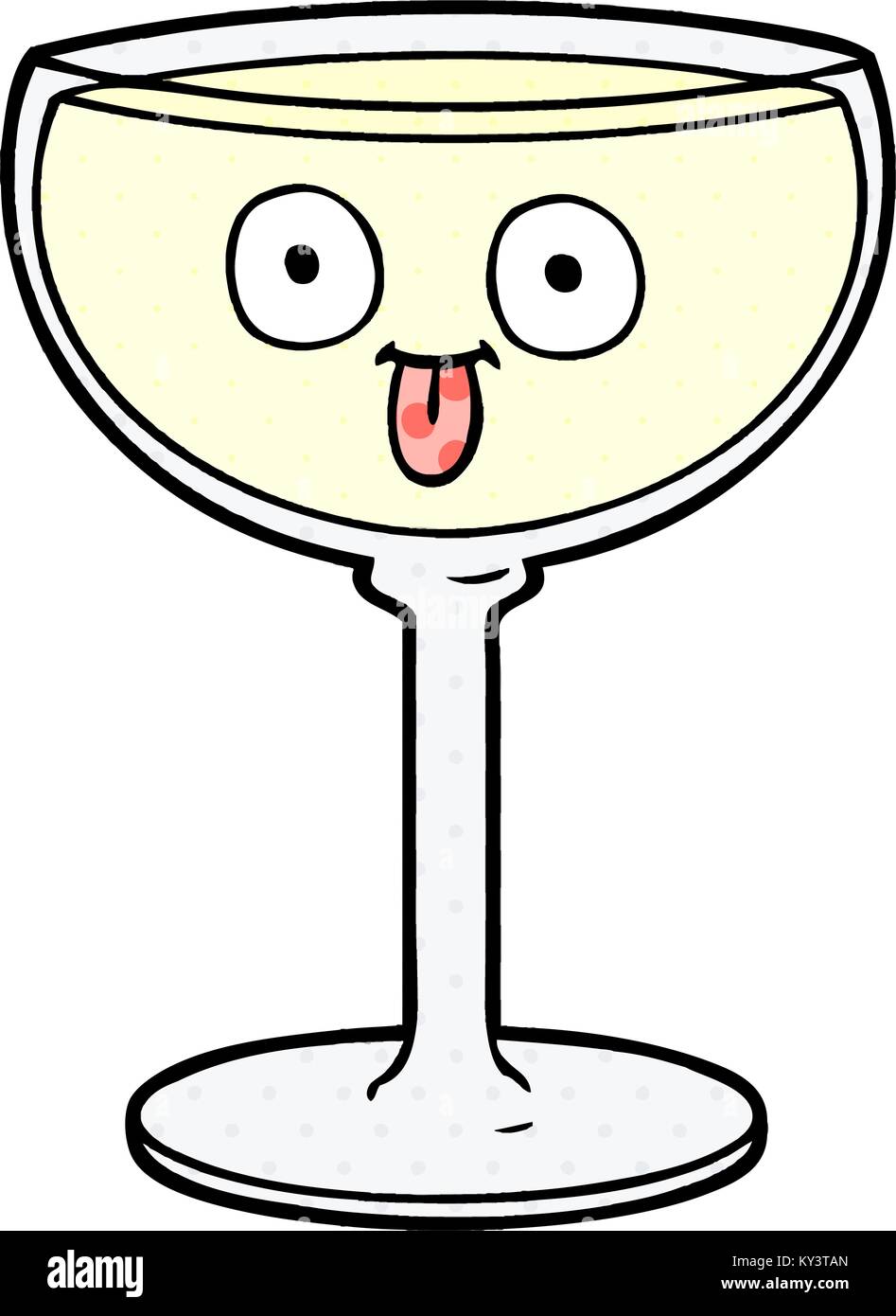 cartoon glass of wine Stock Vector Image & Art - Alamy