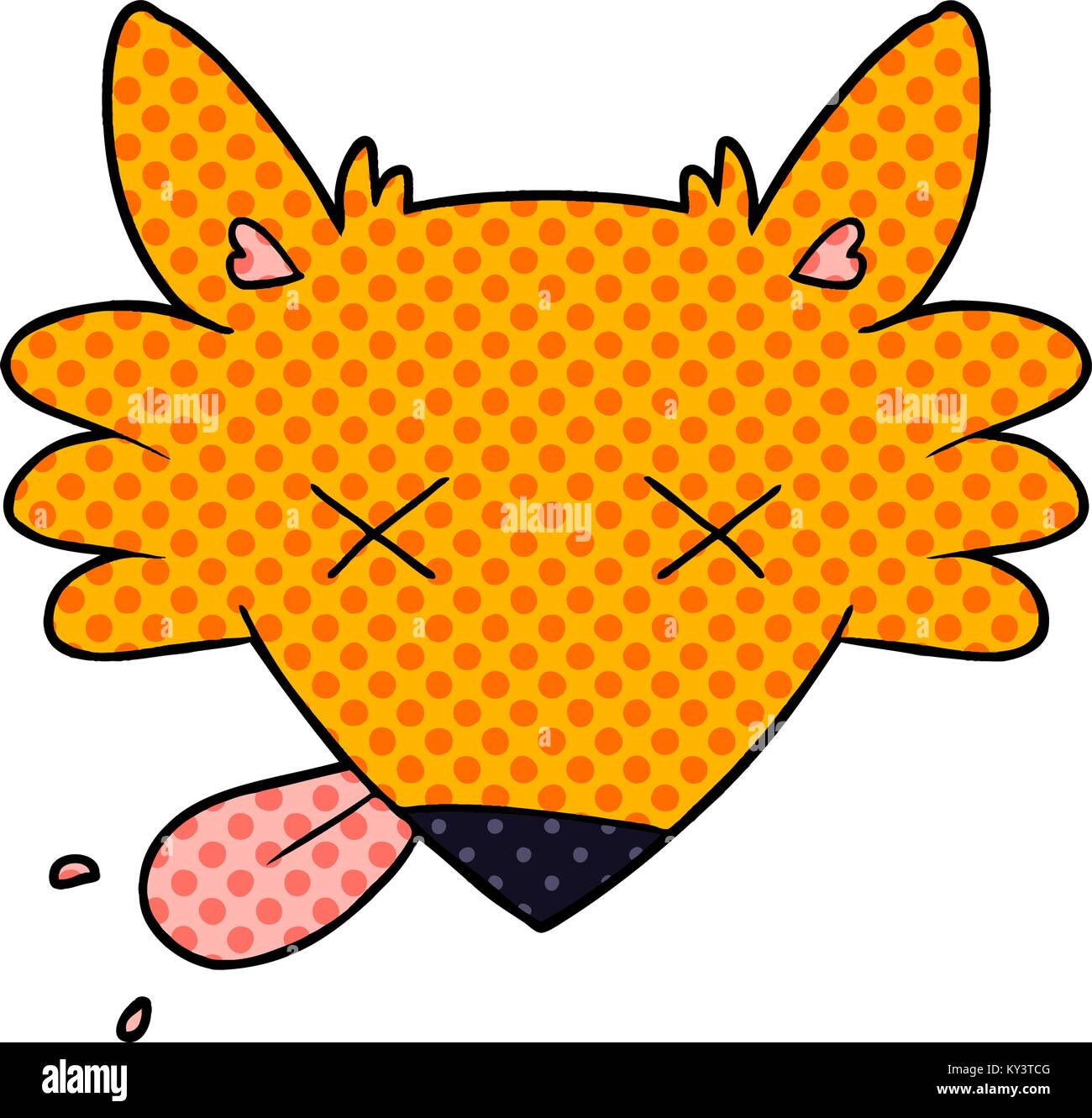 cartoon dead fox Stock Vector Image & Art - Alamy