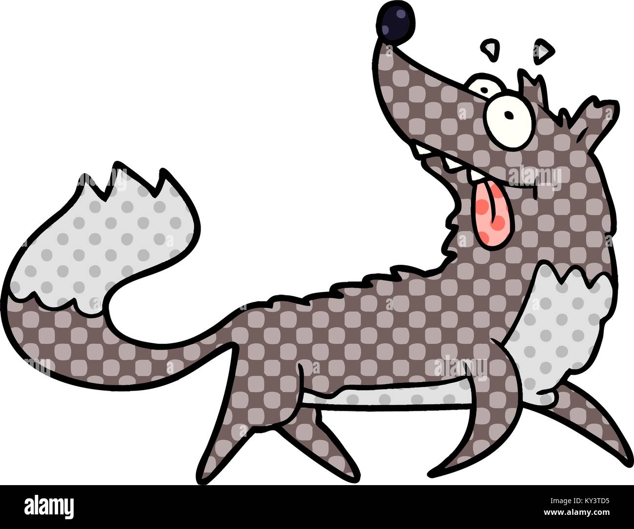 cartoon hungry wolf Stock Vector Image & Art - Alamy