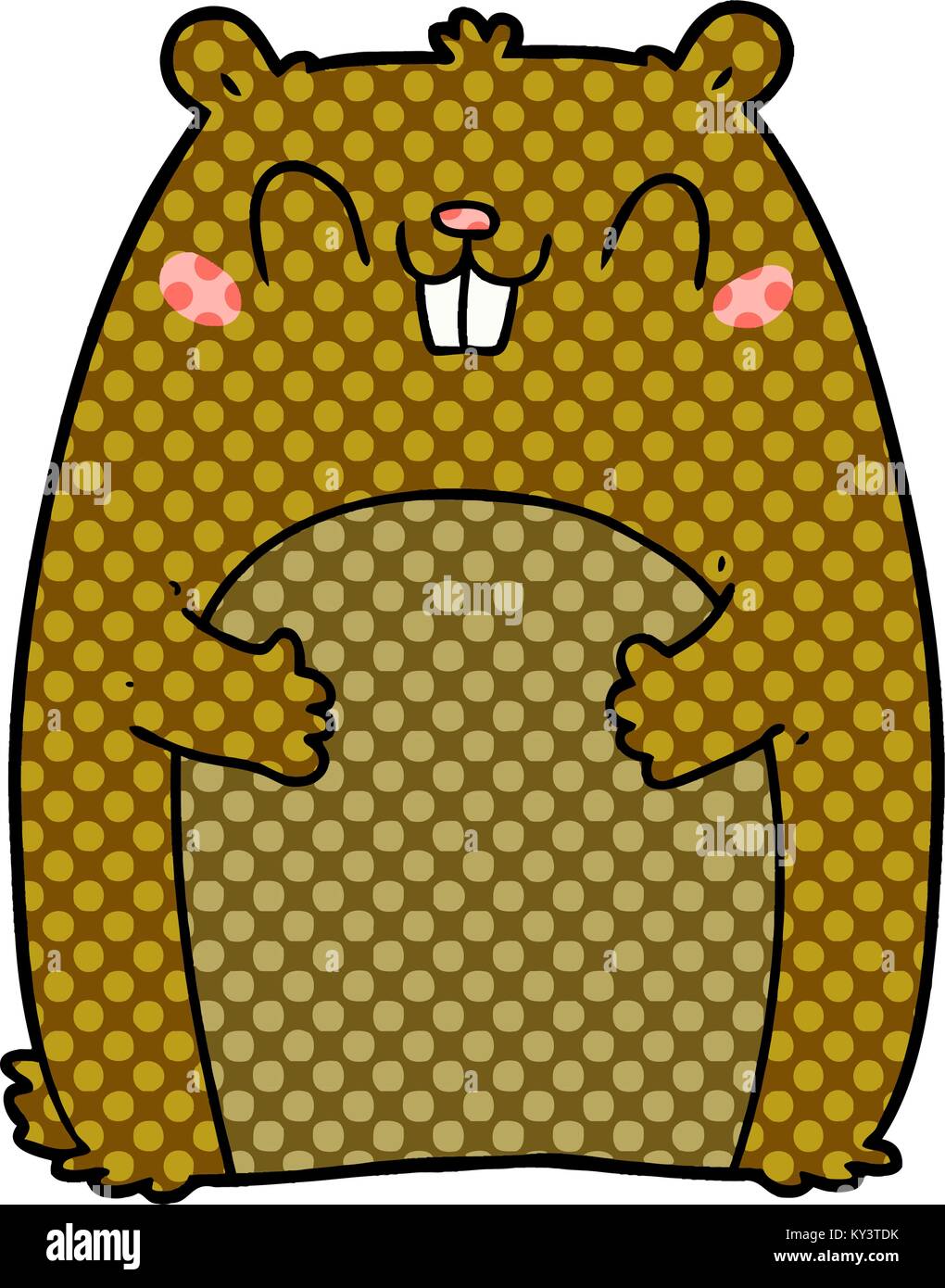 cartoon happy gopher Stock Vector Image & Art - Alamy