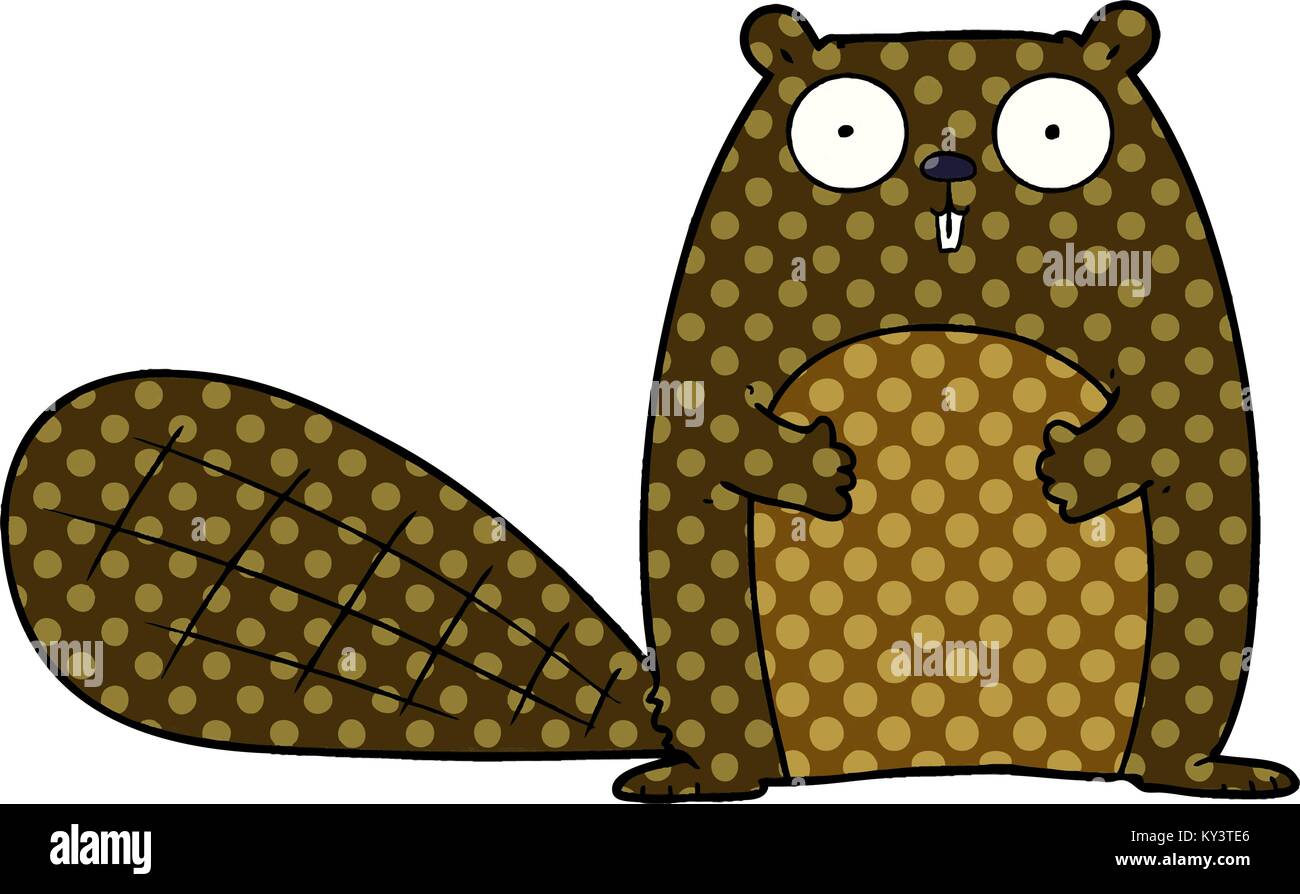 Cartoon beaver Stock Vector Images - Alamy