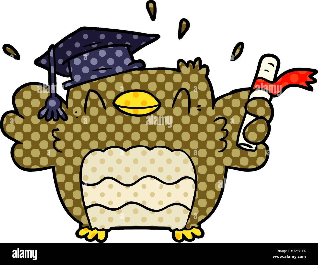 cartoon owl graduate Stock Vector Image & Art - Alamy