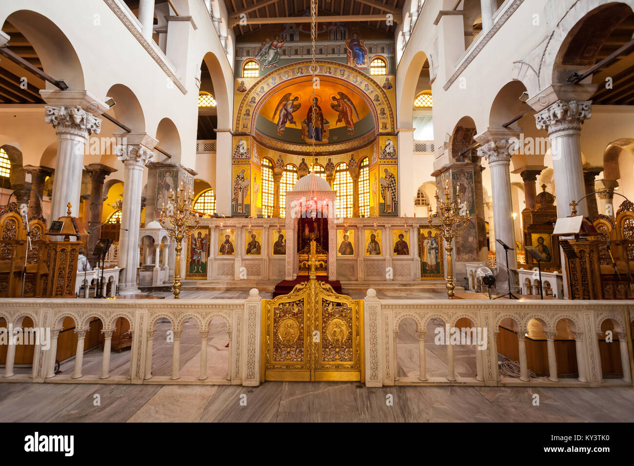 THESSALONIKI, GREECE - OCTOBER 11, 2016: The Church of Saint Demetrius ...