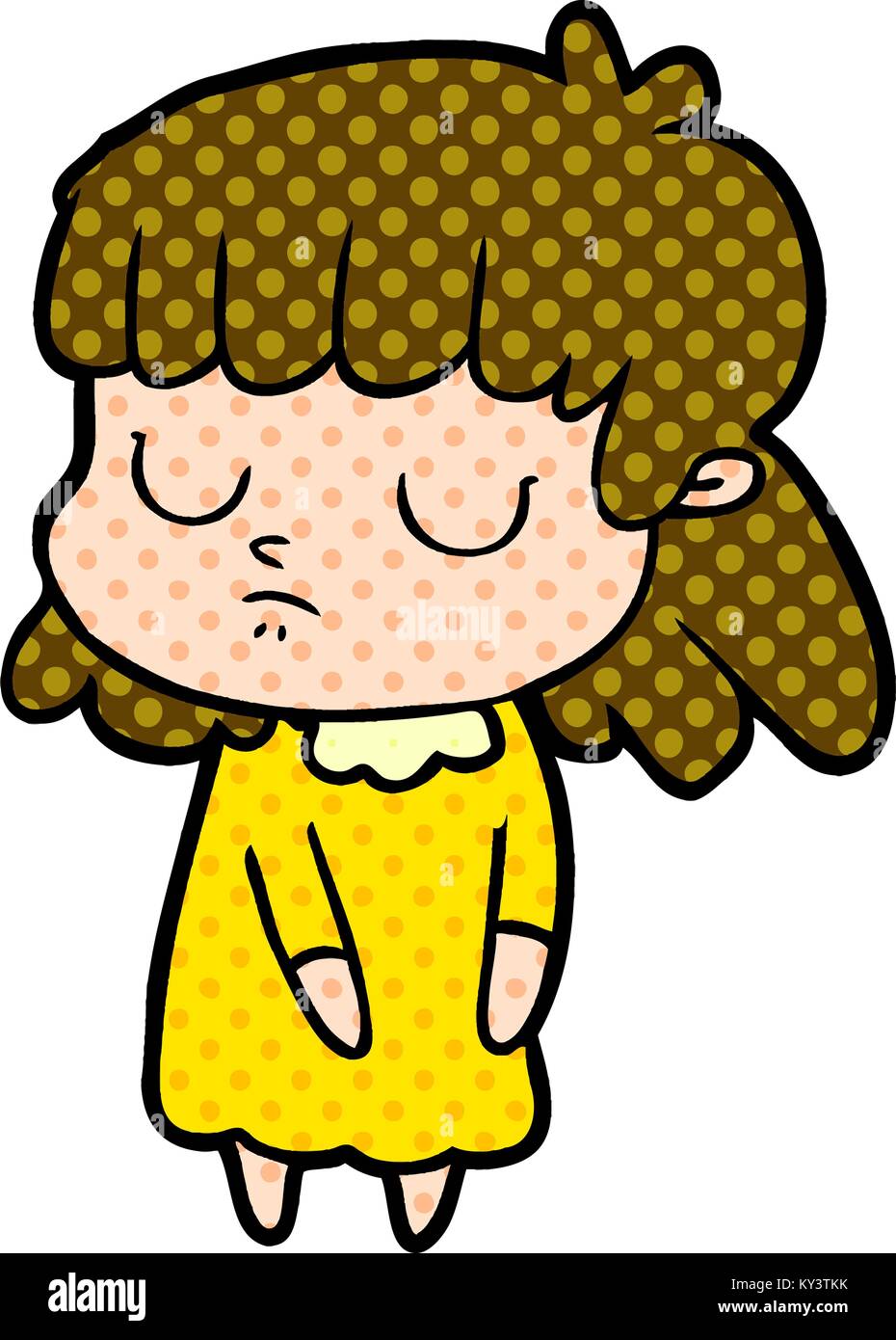 cartoon indifferent woman Stock Vector Image & Art - Alamy