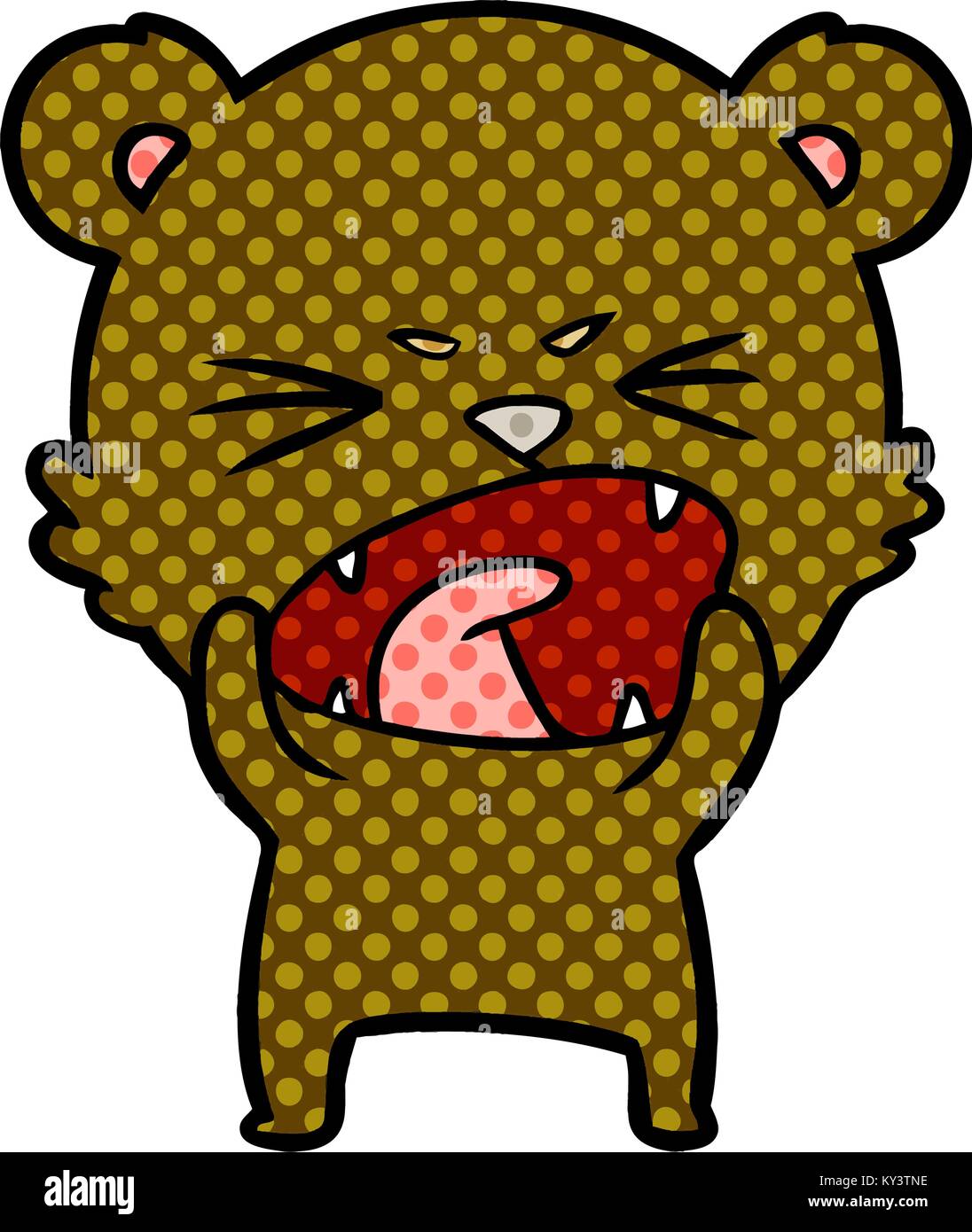 angry cartoon bear Stock Vector Image & Art - Alamy