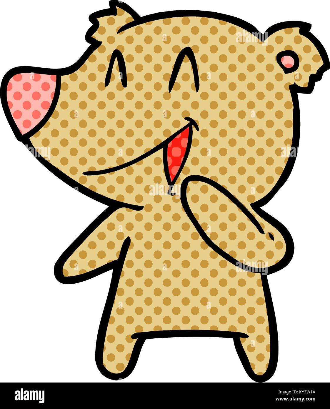 laughing bear cartoon Stock Vector Image & Art - Alamy