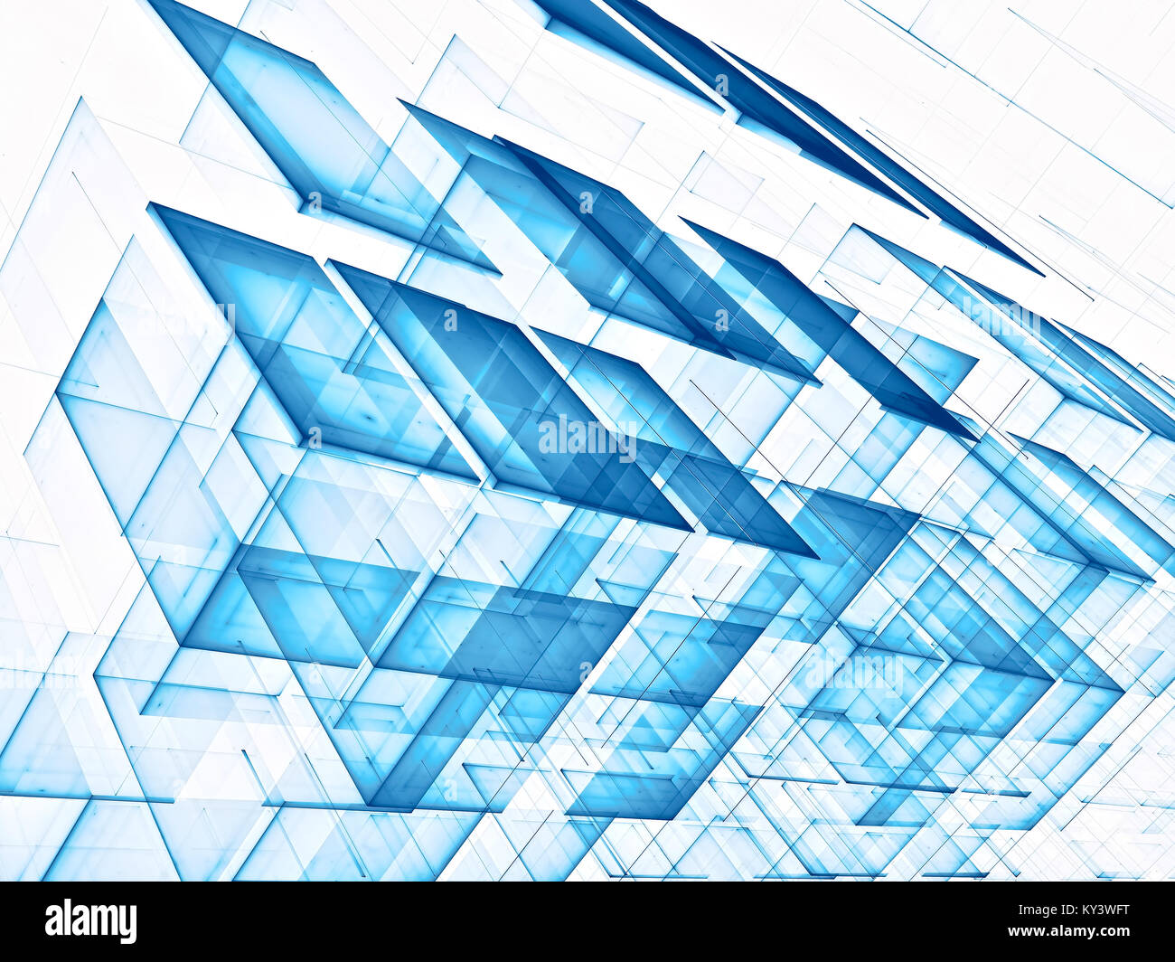 White and blue technology style background - abstract computer ...