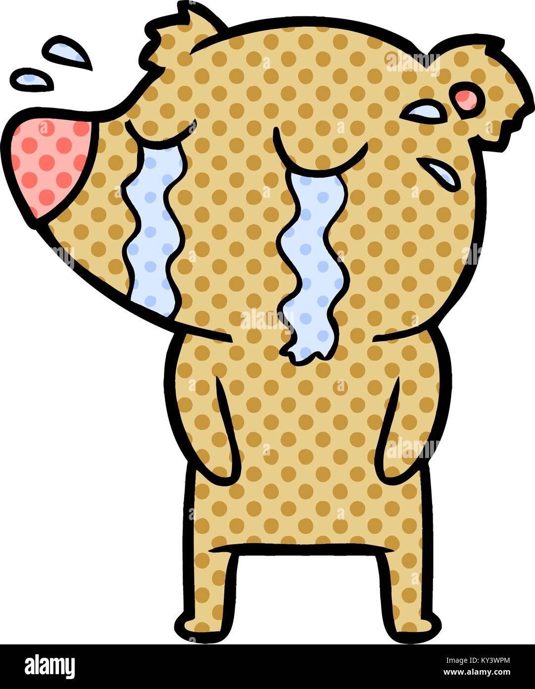cartoon crying bear Stock Vector Image & Art - Alamy