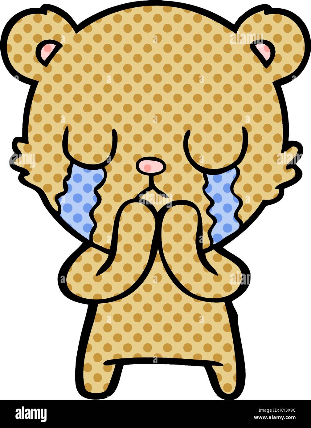 crying cartoon bear Stock Vector Image & Art - Alamy