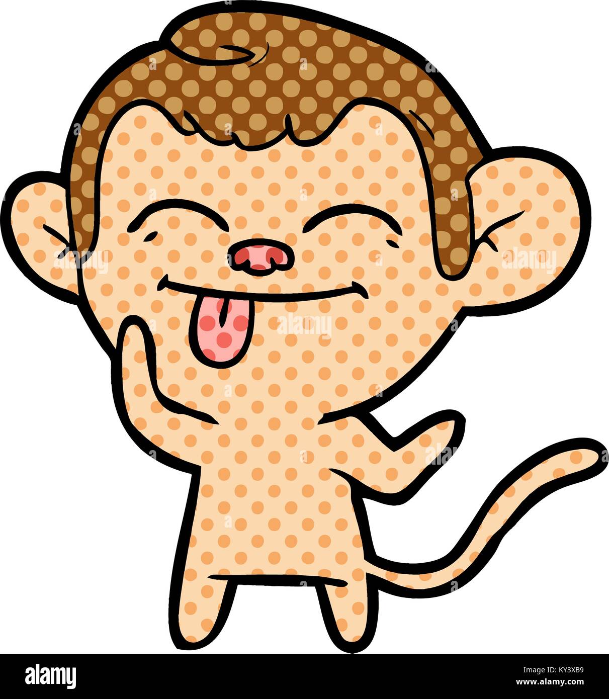 funny cartoon monkey Stock Vector Image & Art - Alamy