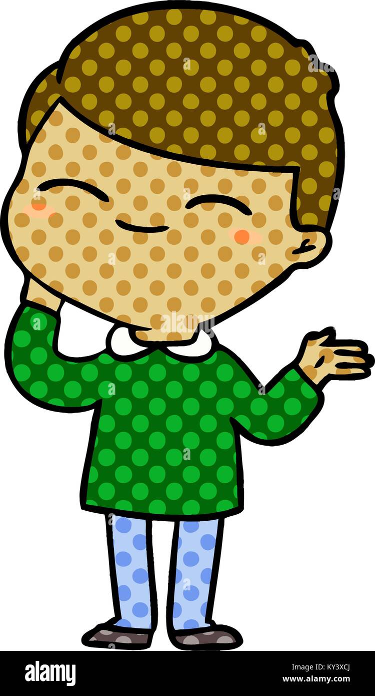 Cartoon Shy Man High Resolution Stock Photography and Images - Alamy