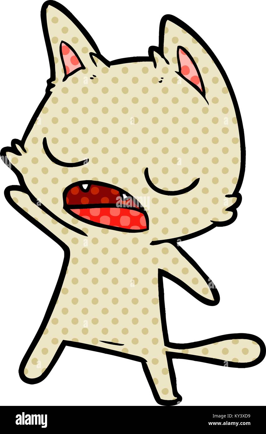 talking cat cartoon Stock Vector Image & Art - Alamy