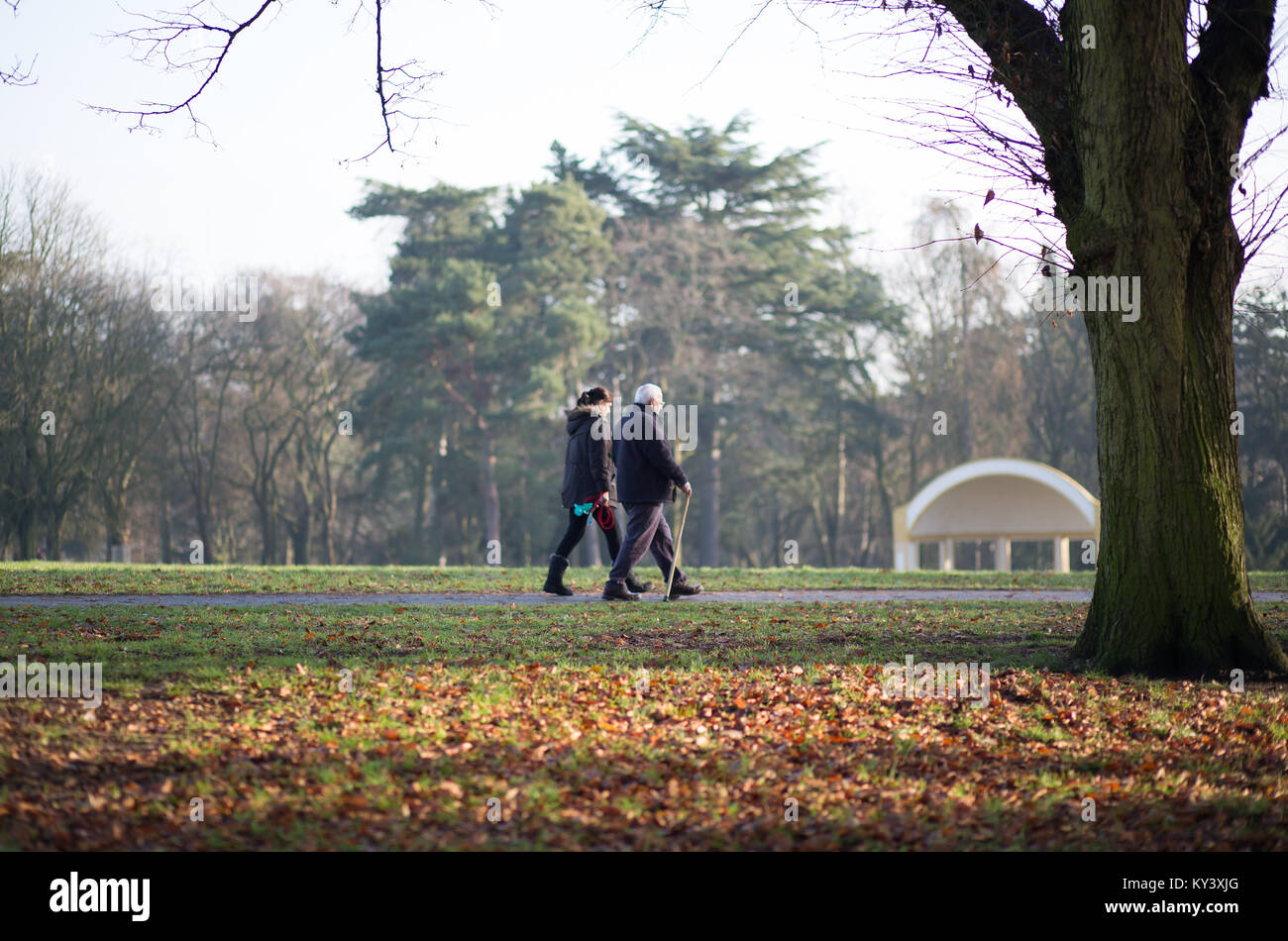 Walking park exercise stroll autumn hi-res stock photography and images ...