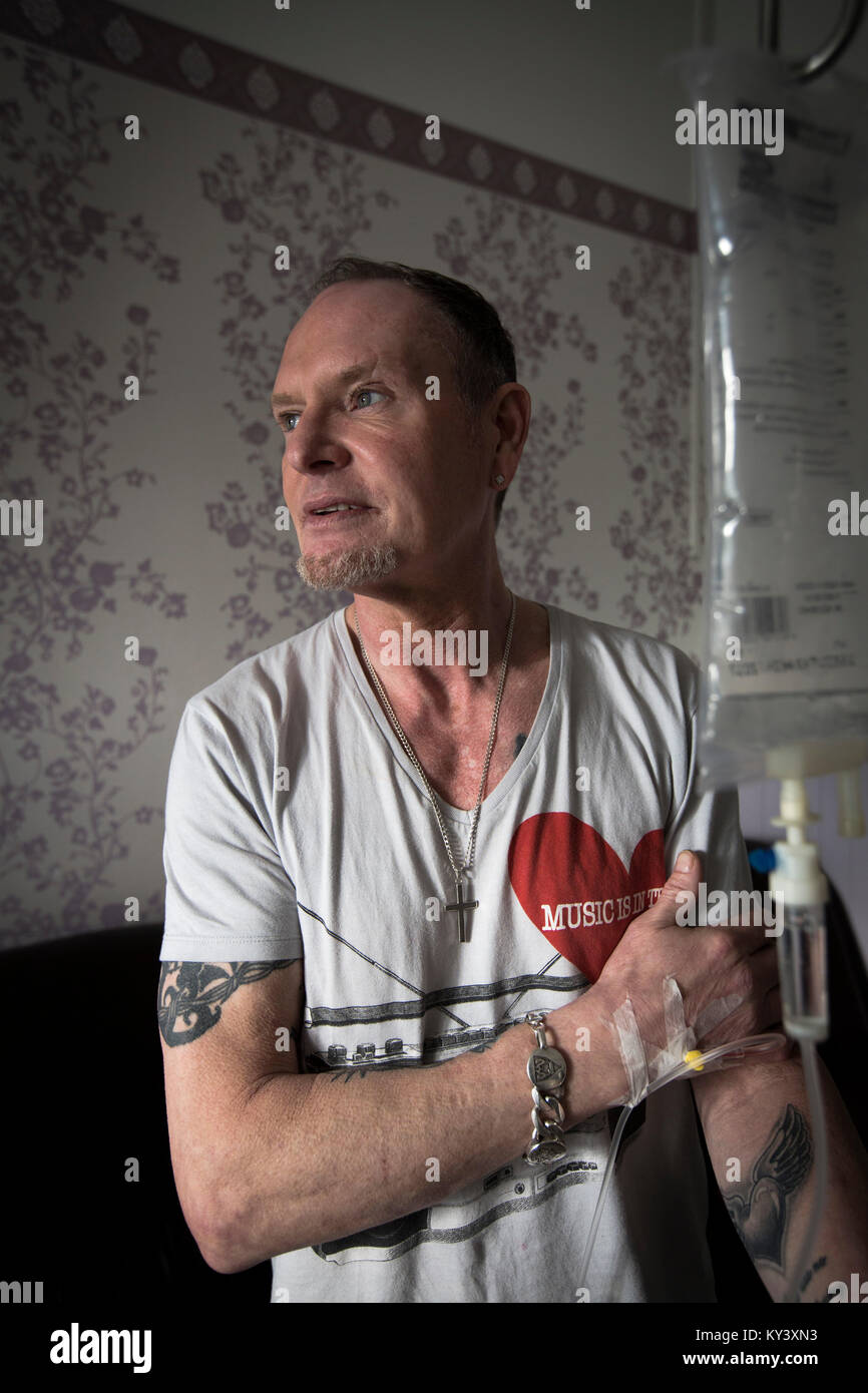 Former international footballer Paul 'Gazza' Gascoigne undergoing a ...