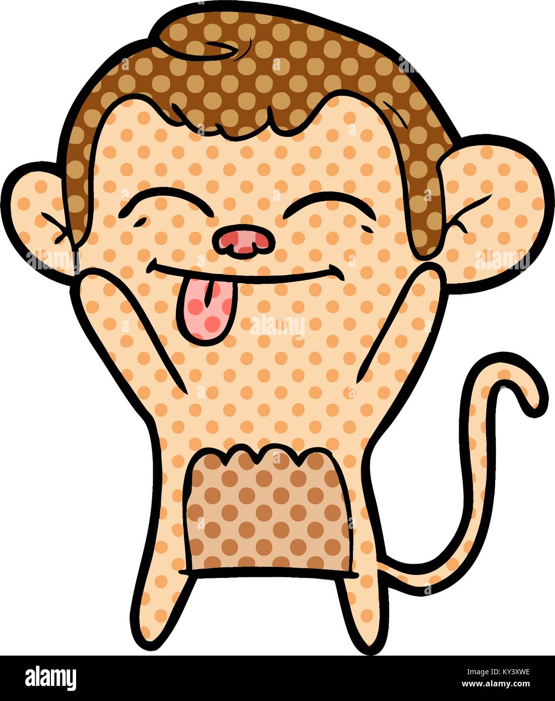 funny cartoon monkey Stock Vector Image & Art - Alamy