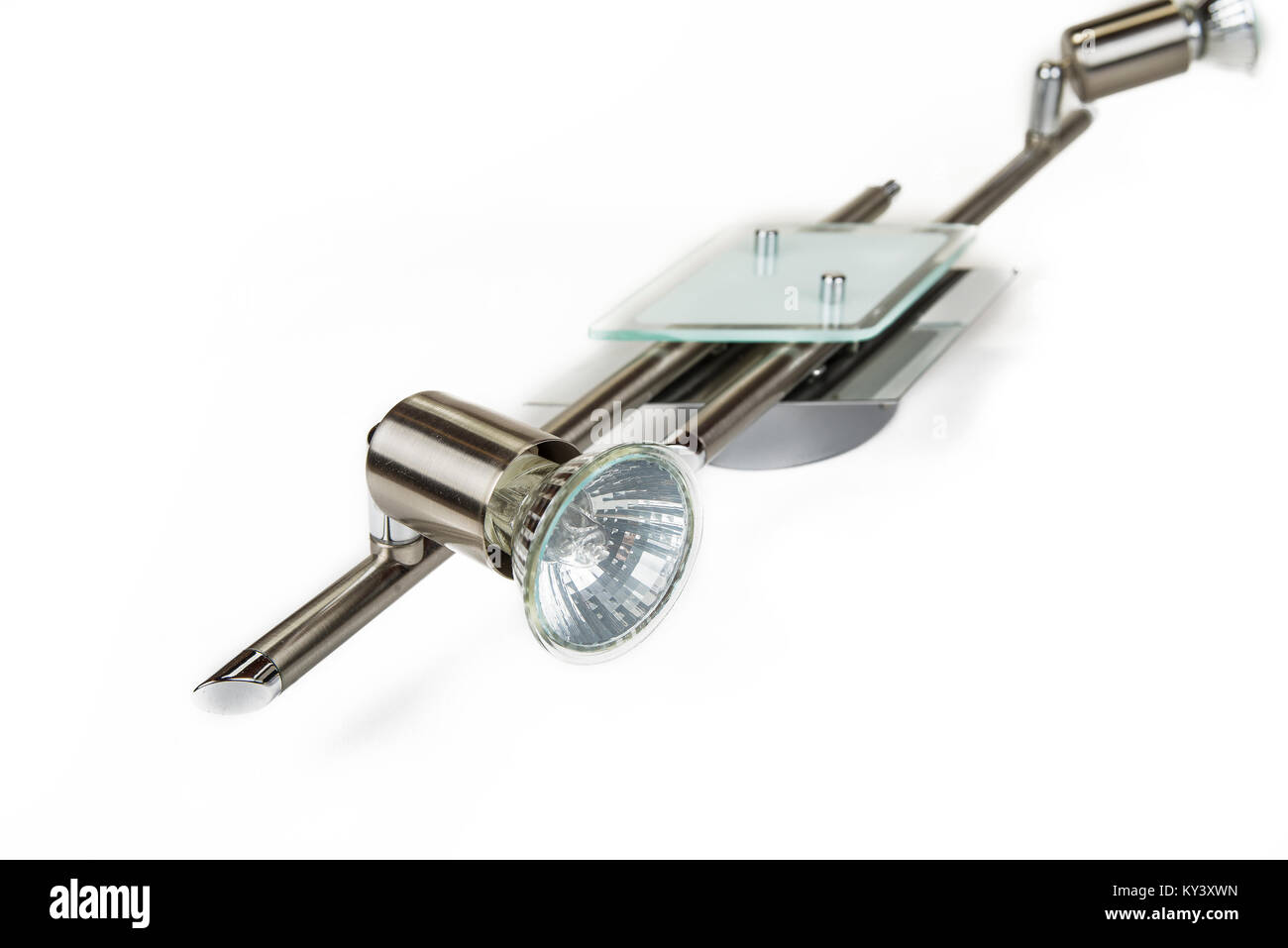 Modern halogen spotlight for living room or hall Stock Photo - Alamy