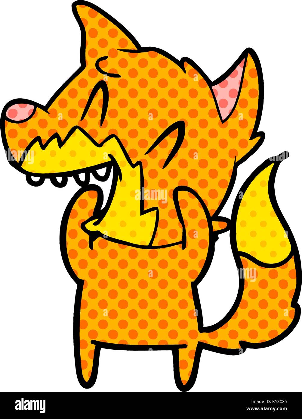 laughing fox cartoon Stock Vector Image & Art - Alamy