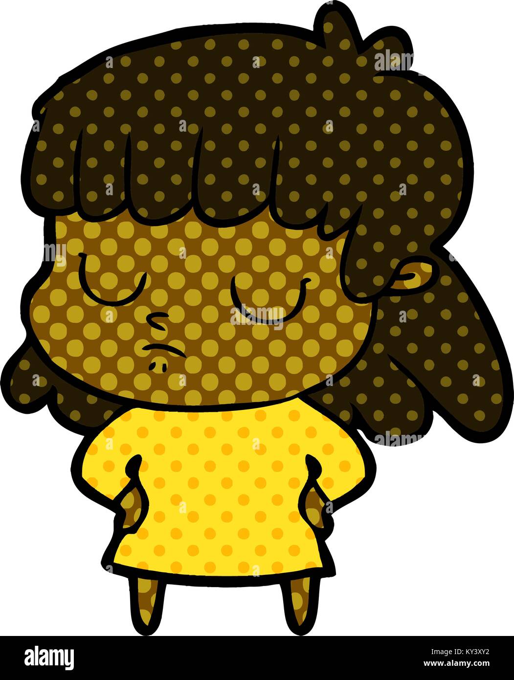 cartoon indifferent woman Stock Vector Image & Art - Alamy