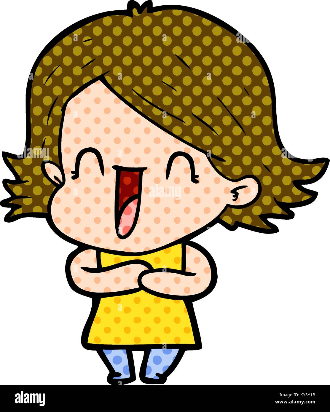 cartoon laughing woman Stock Vector Image & Art - Alamy