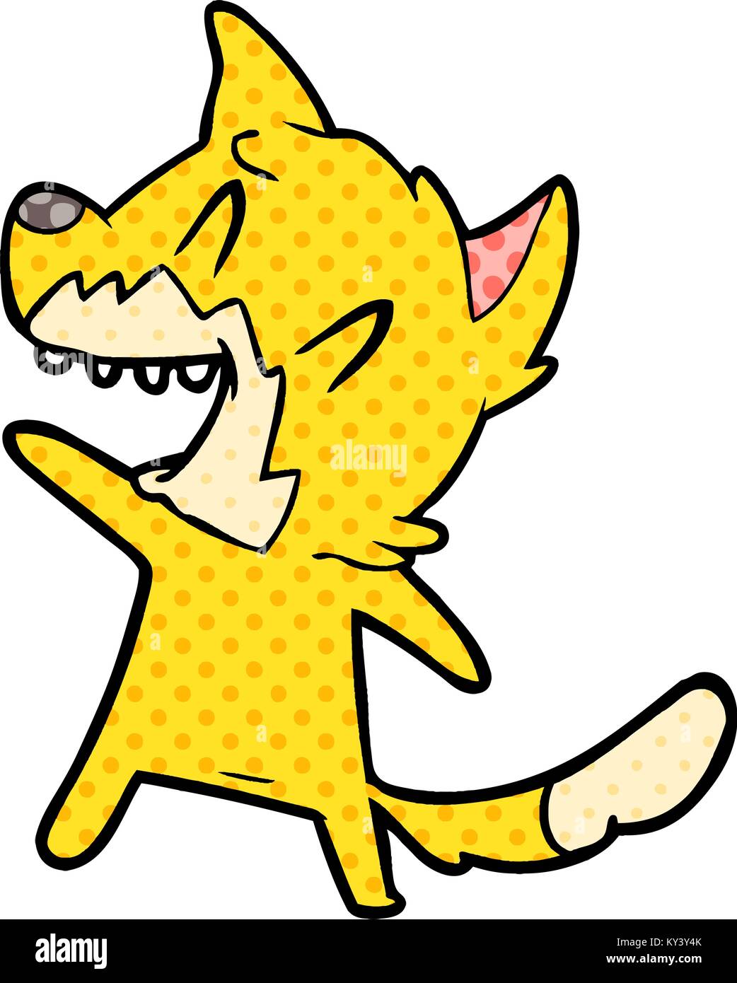 laughing fox cartoon Stock Vector Image & Art - Alamy