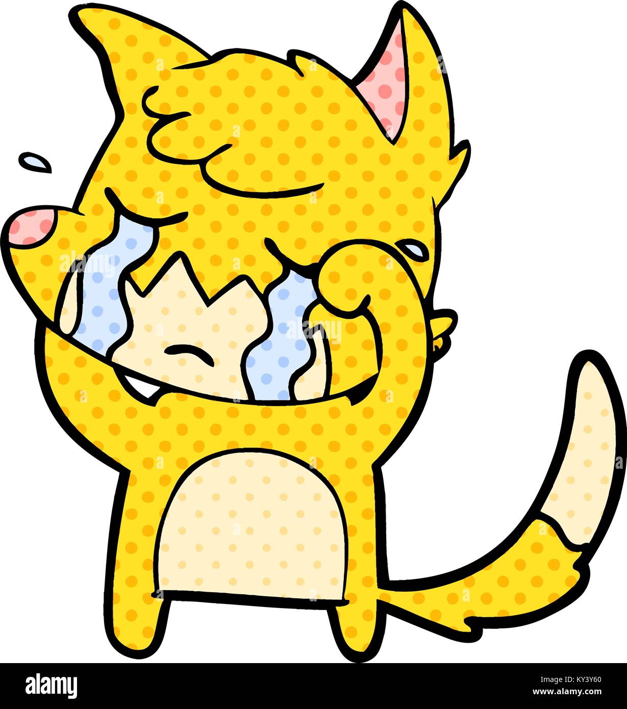 crying fox cartoon Stock Vector Image & Art - Alamy