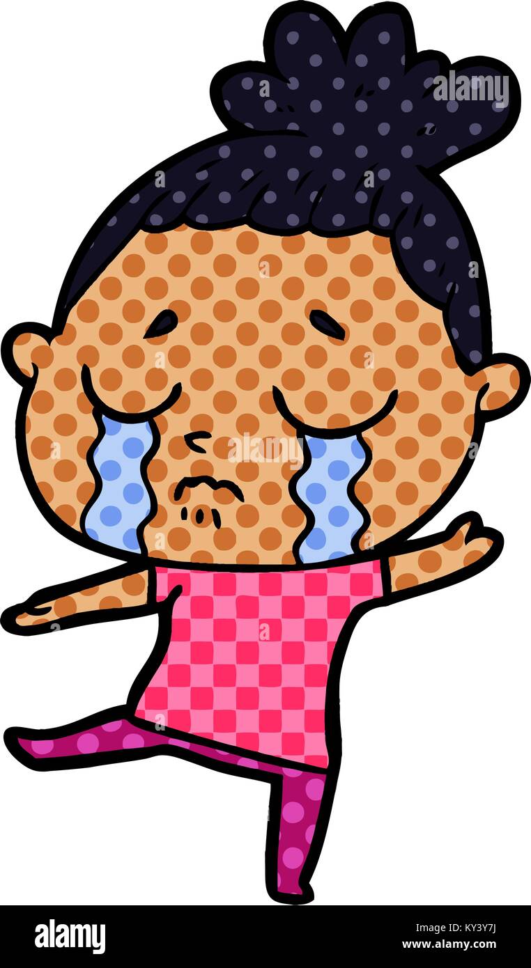 cartoon crying woman Stock Vector Image & Art - Alamy