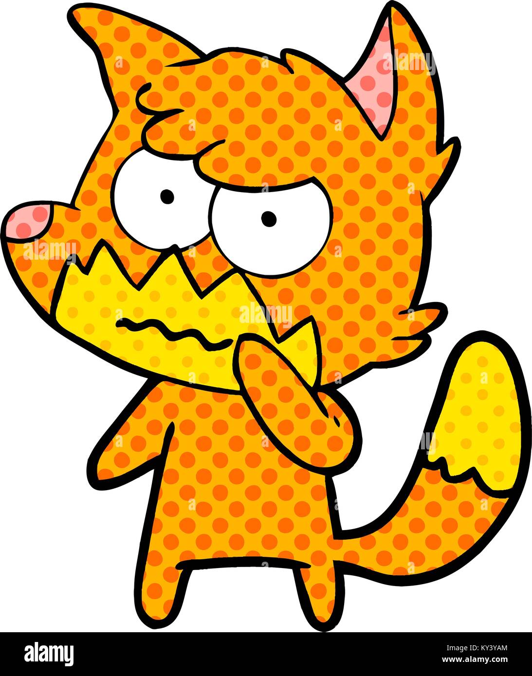 cartoon annoyed fox Stock Vector Image & Art - Alamy