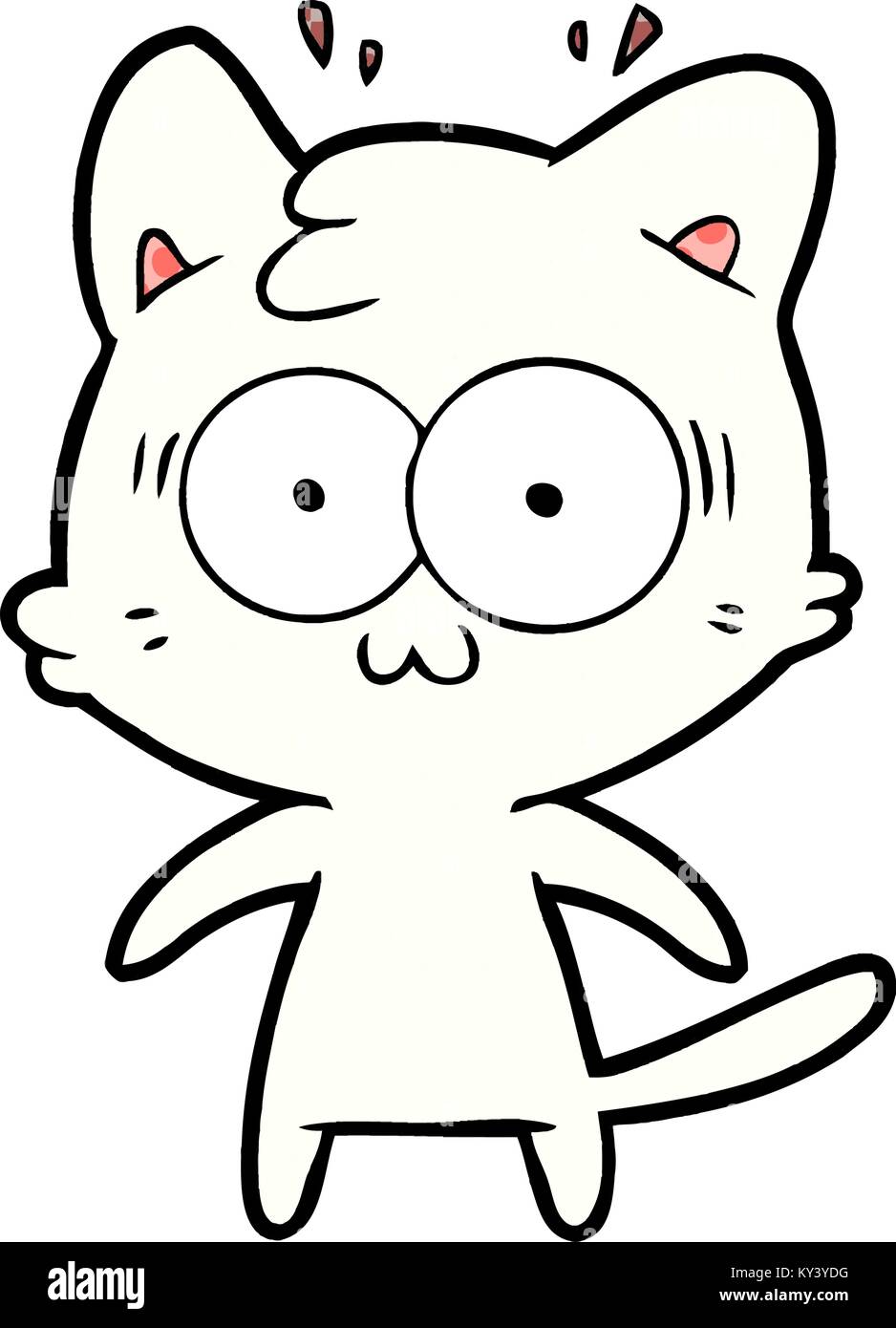 cartoon surprised cat Stock Vector Image & Art - Alamy